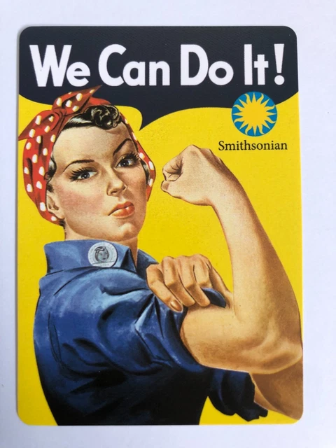 WE CAN DO It Poster Rosie Riveter Lady Woman Ads Swap Playing Card ...