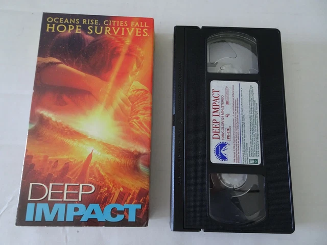 DEEP IMPACT (VHS, 1998) with Morgan Freeman, Robert DuVall & Tea Leoni ...