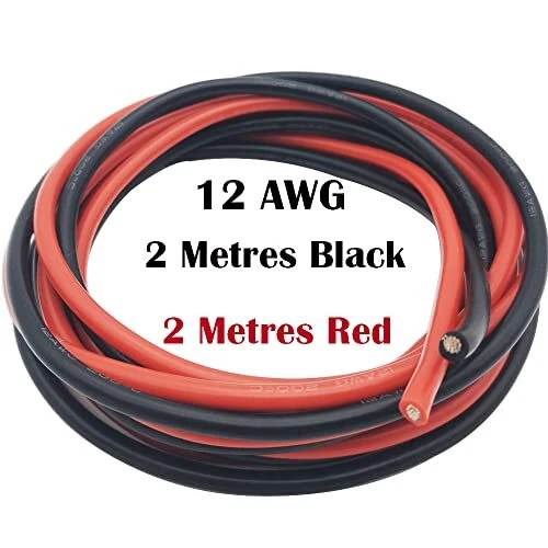 CESFONJER FIL DE silicone de 12 AWG, fil flexible de silicone du fil de cuivre é EUR 17,99 ...