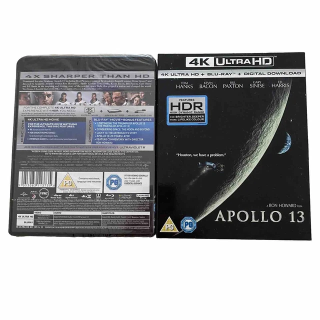 APOLLO 13 (4K UHD Blu-ray) Kathleen Quinlan Joe Spano Max Elliott Slade ...