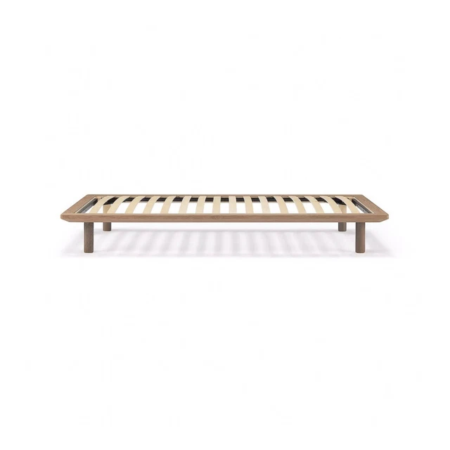 MUJI PLATFORM BED walnut Large Double Bed Frame used Original £729 £85. ...