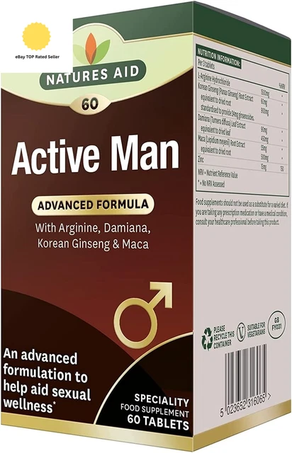 ACTIVE MAN TABLETS - Pack of 60 Tablets £10.36 - PicClick UK