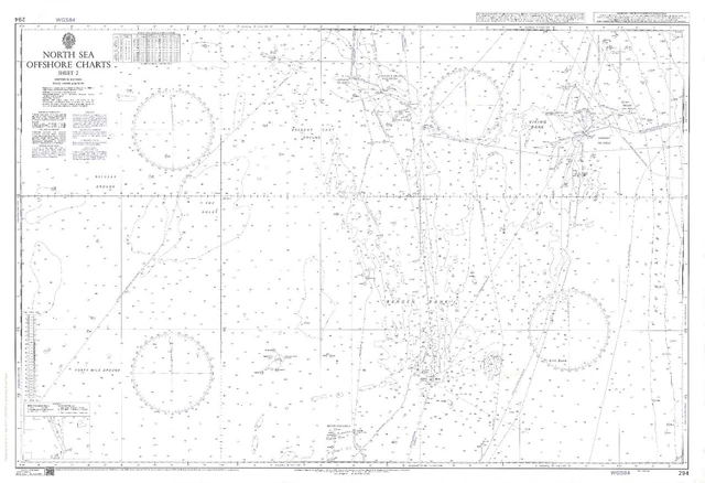 ADMIRALTY 294 NORTH Sea Offshore Charts Sheet 2 Chart Map Marine ...