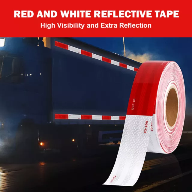HIGH VISIBLE AUTO Reflective Warning Tape Conspicuity Sign Safety ...