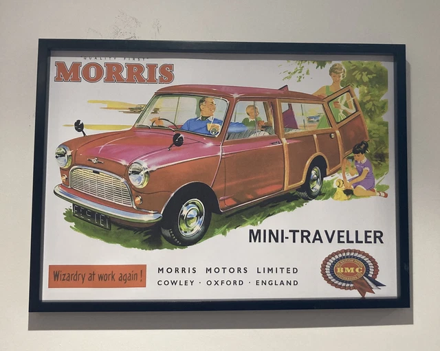 CLASSIC MINI MK1 BMC Morris Mini Traveller Poster Druck A3 Größe 12x16 ...
