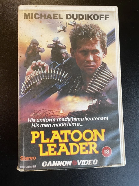 PLATOON LEADER (VHS) 1988 Big Box Michael Dudikoff Vietnam War Movie £4 ...