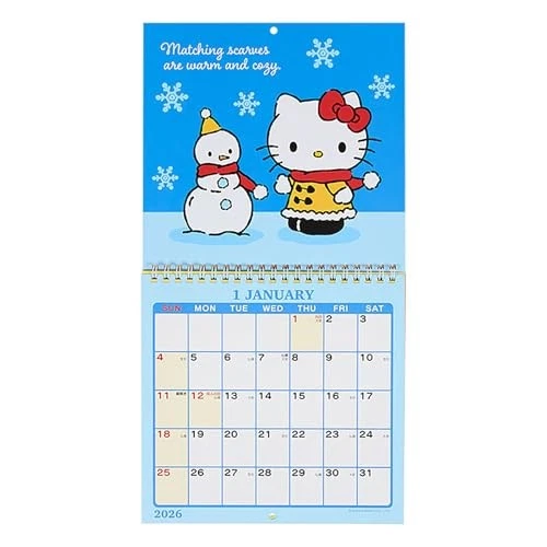 SANRIO WALL CALENDAR M 2026 Hello Kitty Paper Wall Hanging $55.17 ...
