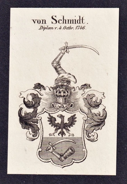 SCHMIDT ARMOIRIES COAT Of Arms Heraldry Héraldique Genealogie EUR 15,18 ...