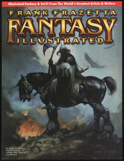 FRANK FRAZETTA FANTASY Illustrated 4 rivista death spacciator copertina ...