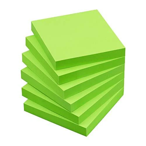 STICKY NOTES 3X3 Self-Stick Notes Pads with 6 Bright Colors, Easy to ...