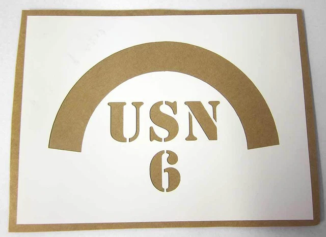 US HELMET STENCIL 6th Naval Beach Battalion WW2 Decal Template NBB M1 ...