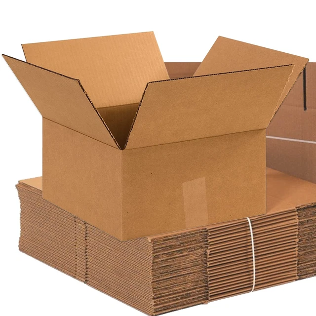 BOX USA SHIPPING Boxes Flat 12"L x 12"W x 6"H, 25-Pack | Corrugated ...