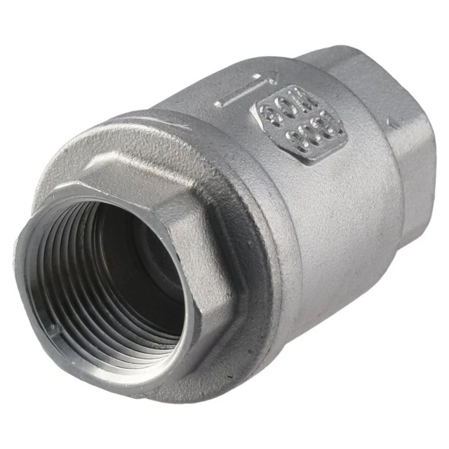 3/4& NPT THREAD Spring Check Valve Silver Horizontal Check Valve Oil ...