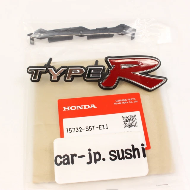 HONDA GENUINE CIVIC EP3 TYPE R Front EMBLEM Logo Ornament 75732-S5T-E11 ...