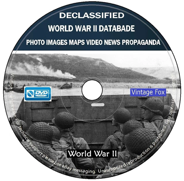 WW2 WORLD WAR II Declassified Photo Images Maps Video Propaganda Collection DVD EUR 7,12 ...