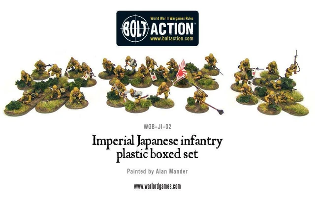 BOLT ACTION WWII Imperial Japanese Infantry Miniatures Warlord Games ...