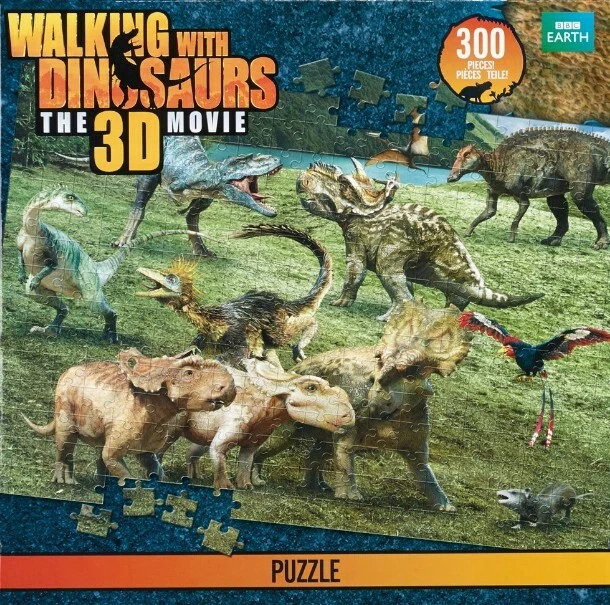 BBC EARTH, WALKING WITH DINOSAURS.The 3D MOVIE. 300 PIECE JIGSAW PUZZLE ...
