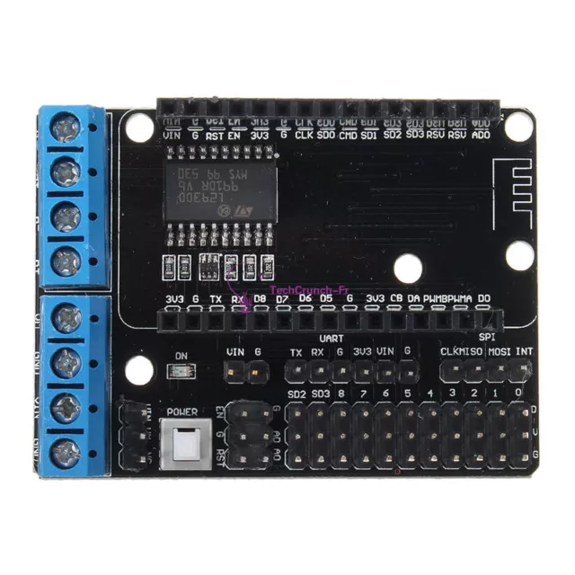 NODEMCU MOTOR SHIELD Board L293D for ESP-12E from ESP8266 esp 12E for ...