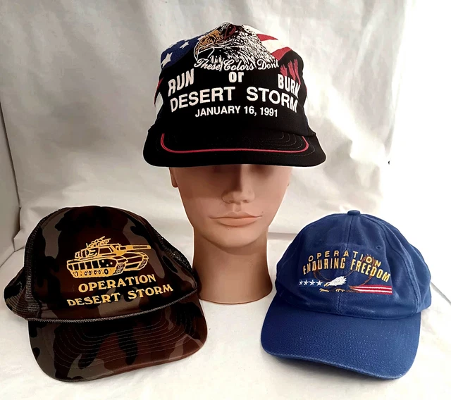 OPERATION ENDURING FREEDOM Desert Storm Afghanistan These Colors Don't Run Hats £22.52 - PicClick UK