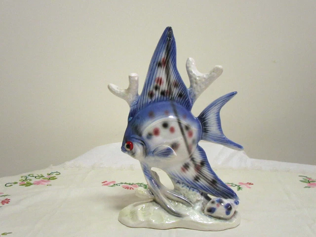VINTAGE JEMA HOLLAND Large Angel Fish Figurine No. 823 $40.00 - PicClick AU