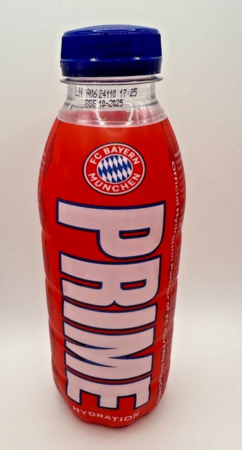 PRIME HYDRATION X FC Bayern Munich # 1x 500ml # Limited Edition MHD 10/ ...