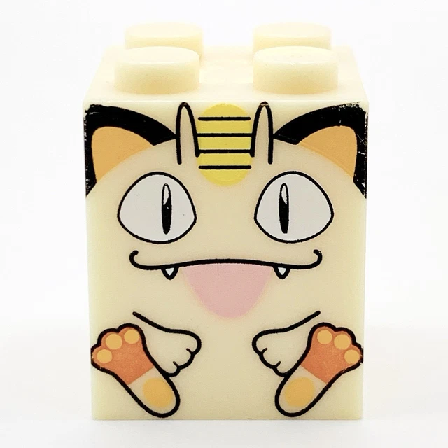 POKEMON MEOWTH SMILE ver. Mega Block Mini Figura Juguete Nintendo Japón ...