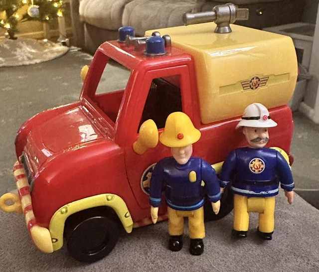 FIREMAN SAM TOYS Fire Truck & Two Figures £10.00 - PicClick UK