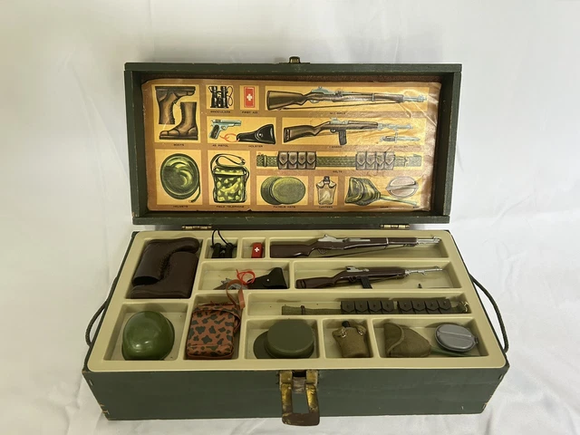 VINTAGE ORIGINAL ACTION Man GI Joe Locker Box 1960's Complete Good ...