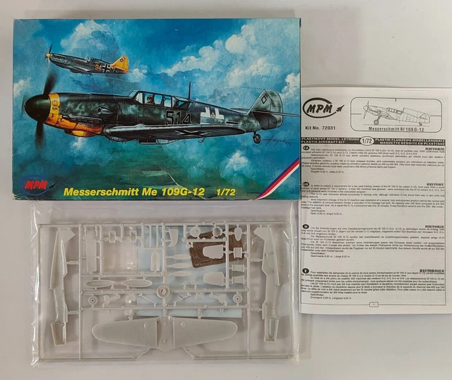 MAQUETA AVIÓN MESSERSCHMITT Me 109G-12 MPM ref 72031 escala 1/72 año 1996 EUR 17,00 - PicClick FR
