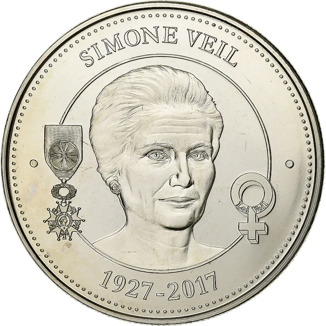 FRANCE, MÉDAILLE, SIMONE Veil, Collection Panthéon, Cupro-nickel, SPL ...