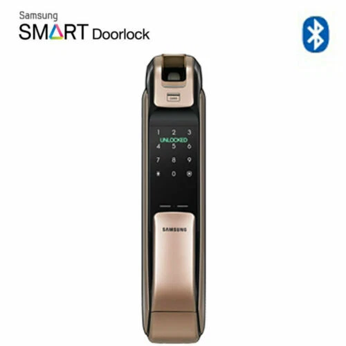 SAMSUNG ZIGBANG SHP-DP920 Keyless PUSH PULL Fingerprint Digital Door Lock EUR 708,95 - PicClick IT