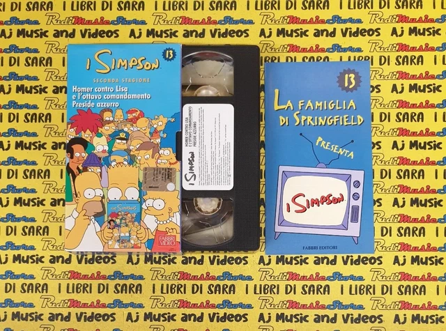 VHS CARTONATA I SIMPSON 13 SECONDA STAGIONE 2001 FOX BONGO + LIBRETTO ...