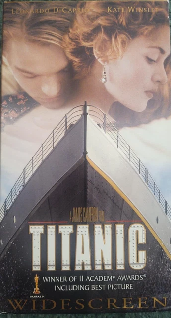 TITANIC \WIDESCREEN VHS Leonardo DiCaprio Kate Winslet Two Tape Set £2. ...