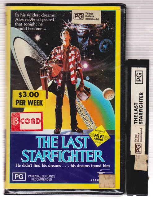 RARE BETA VIDEO Tape THE LAST STARFIGHTER Clamshell Ex-Rental Betamax ...