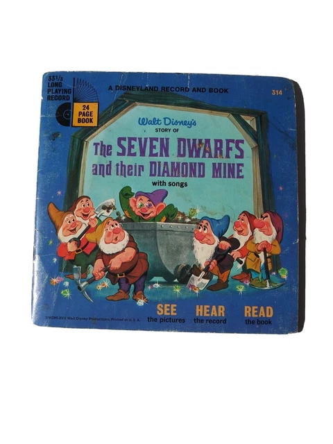 WALT DISNEY SEVEN DWARFS AND THEIR DIAMOND MINE Disneyland Record and ...