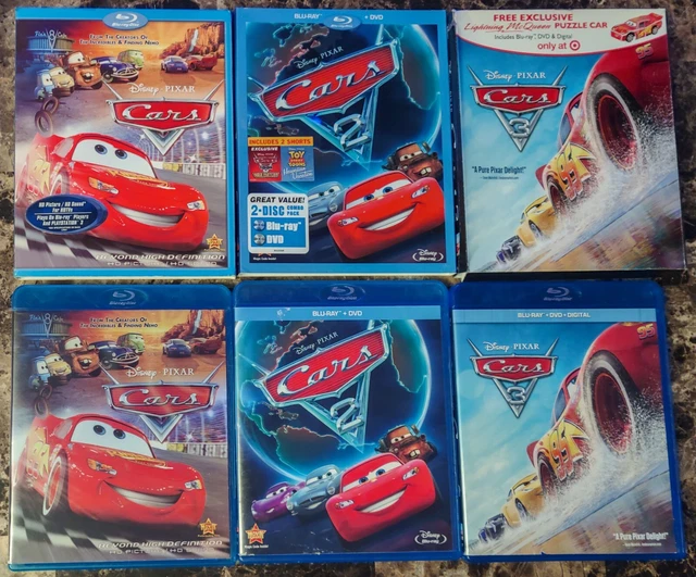 DISNEY PIXAR CARS Trilogy 2 3 Collection Blu-ray DVD Lot 6-Disc Set w Slipcover £27.81 - PicClick UK
