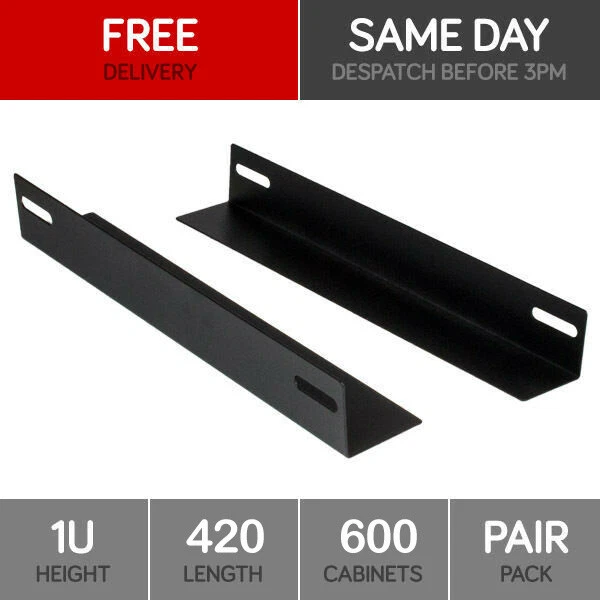 L SHAPE SERVER Rack Shelf Support Bracket 420 for 600mm Cabinet Rack ...