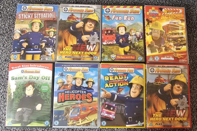 FIREMAN SAM DVD Bundle Of 8 DVDs Helicopter, Fun Run And More FREE ...