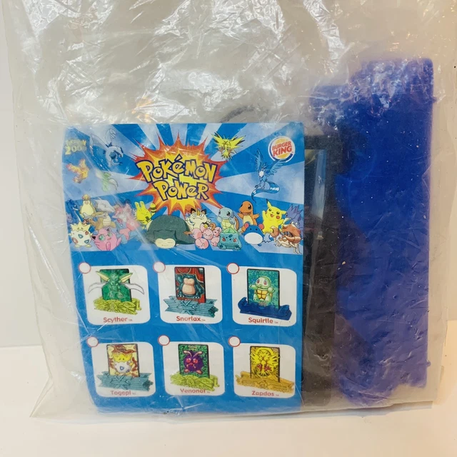 VINTAGE 2000 BURGER King Pokemon Power 3D Card Marill Kids Meal Toy ...