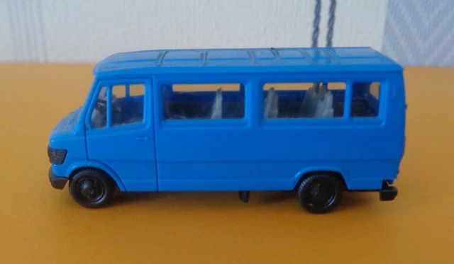 HERPA MINI BUS Mercedes Benz 207 D couleur bleu échelle HO réf 1505 EUR ...