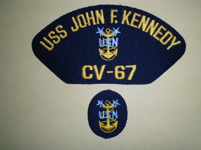 2 US NAVY Patches: USS JOHN F. KENNEDY CV-67 And Master Chief Petty ...
