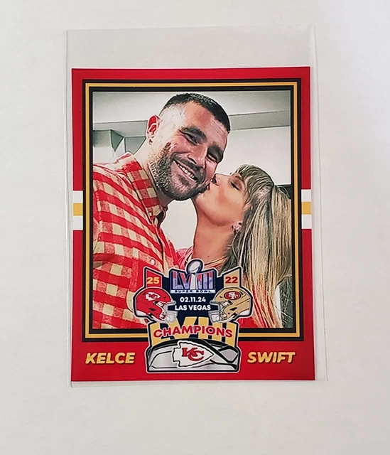 CARTA COLLEZIONABILE ARTE Personalizzata Travis Kelce Taylor Swift ...