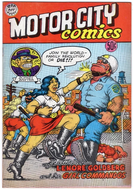 MOTOR CITY COMICS #1 1968 3ème R. CRUMB 1970 CLASSIQUE Underground ...