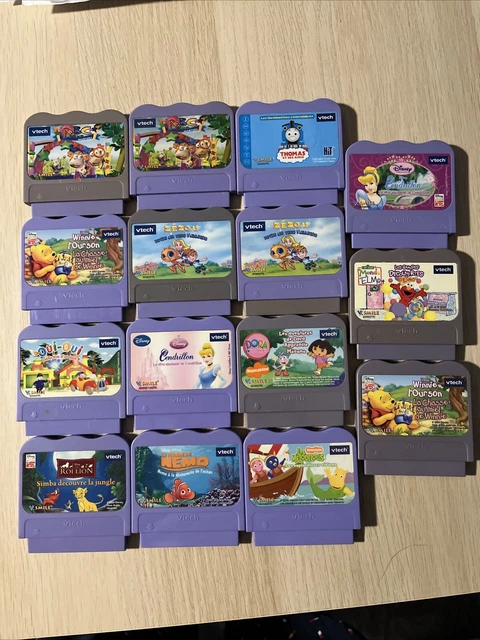VTECH V SMILE KIDS VIDEO GAME CARTRIDGE HUGE LOT 15 FRENCH GAMES ...