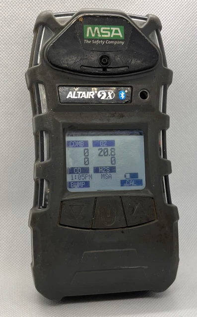 MSA ALTAIR 5X Bluetooth Gas Detector 4 Gas LEL O2 CO H2S Calibrated ...