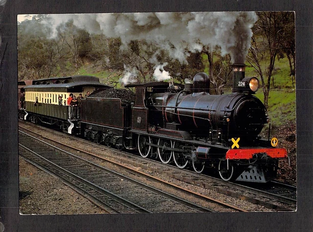D0287 AUSTRALIA RAILWAYS Steamranger RX224 Heading to Victor Harbor ...