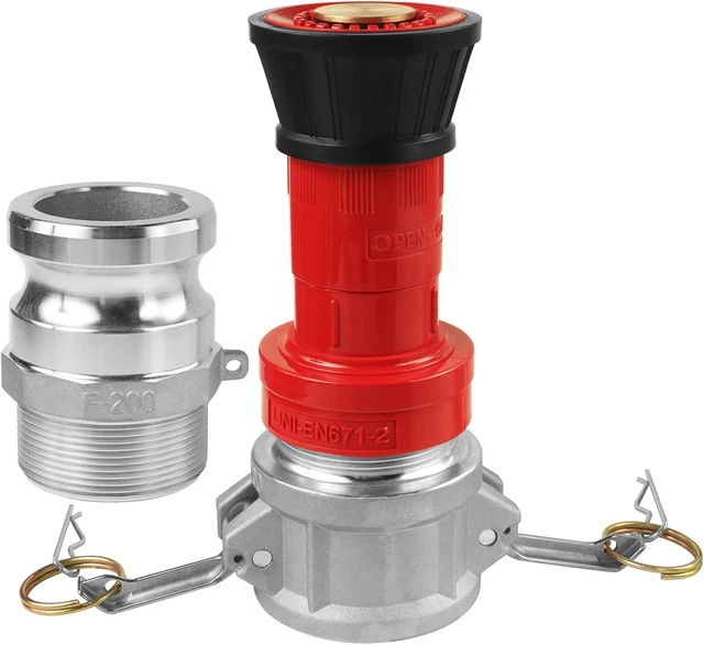 FIRE HOSE NOZZLE,2 Inch NPSH Heavy-Duty Industrial Fire Hose Constant ...