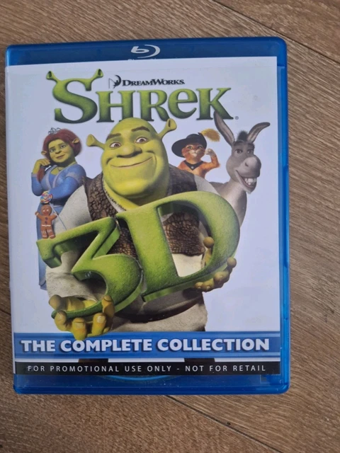 BLU RAY SHREK 3D - THE COMPLETE COLLECTION 4 Movie Set Samsung Promo BD ...