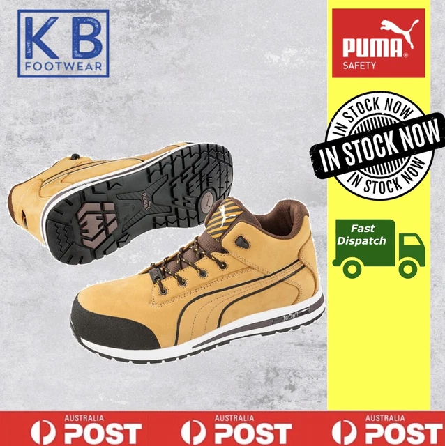 PUMA DASH WHEAT 633187 Lace Up Light Weight Composite Toe Cap Safety ...