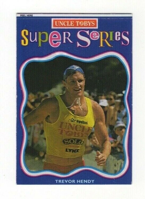 UNCLE TOBYS AUSTRALIA - iron man card. Trevor Hendy (running) EUR 2,17 ...
